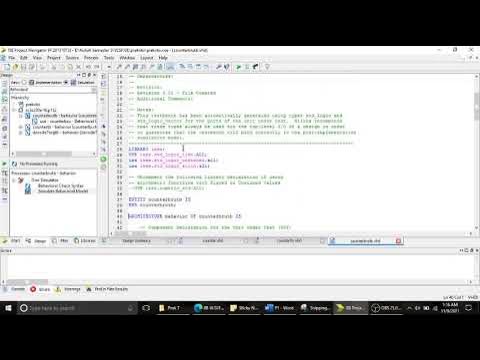 Xilinx ISE Design Suite 14.7 FPGA Decoder 7 Segment, Counter Simulation ...