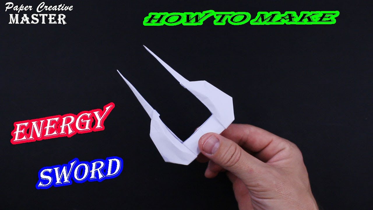 How to make an energy sword out of paper - YouTube