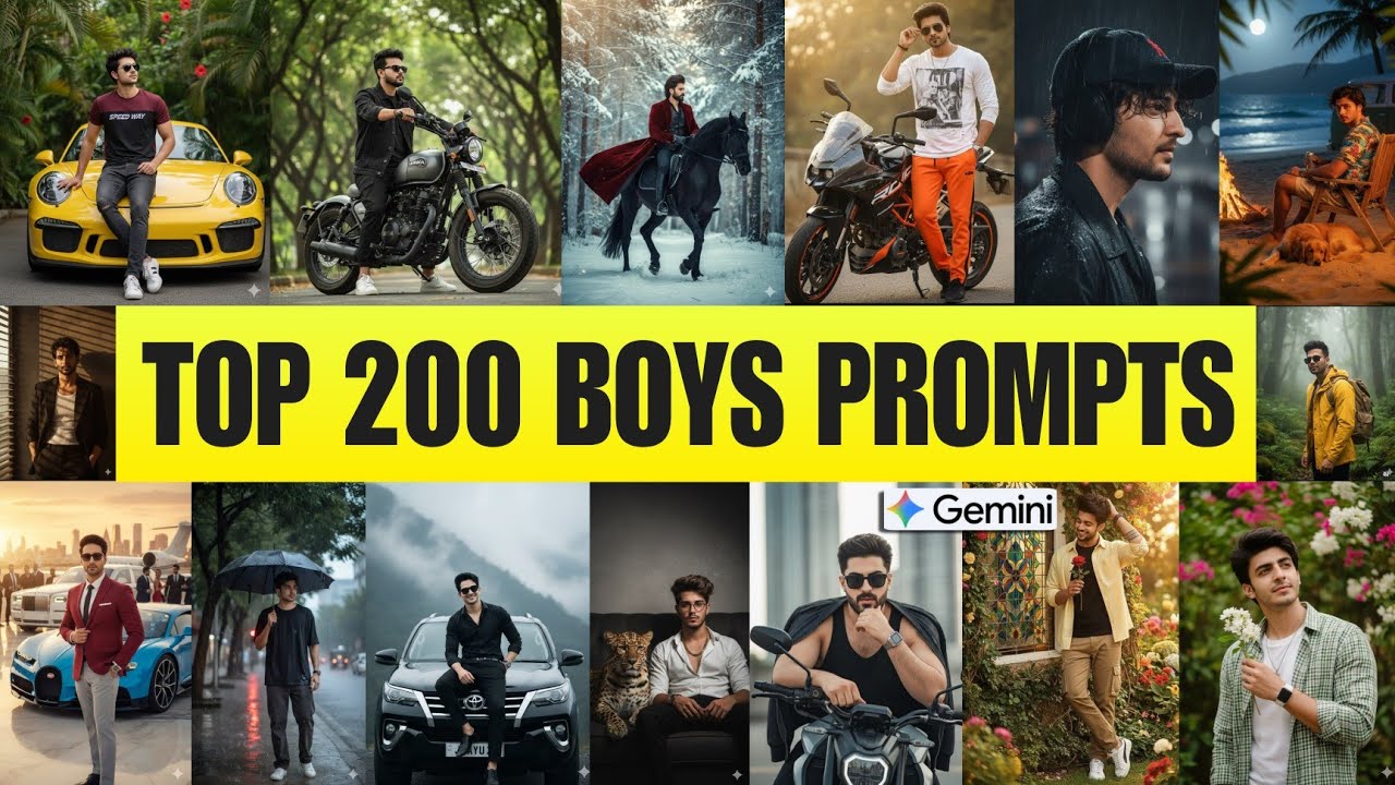 New Gemini Prompt Boys | Top 200 Boys prompts | Trending Gemini Ai ...