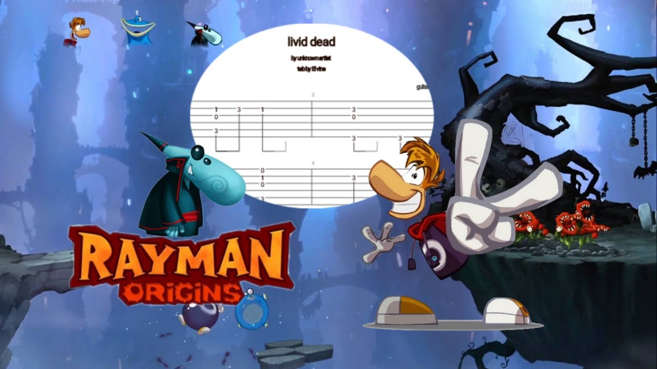 Rayman Origins: The Land of the Livid Dead | Guitar Tabs | Tutorial ...