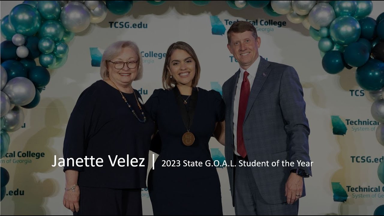 2023 TCSG State GOAL Student of the Year Winner, Janette Velez - YouTube