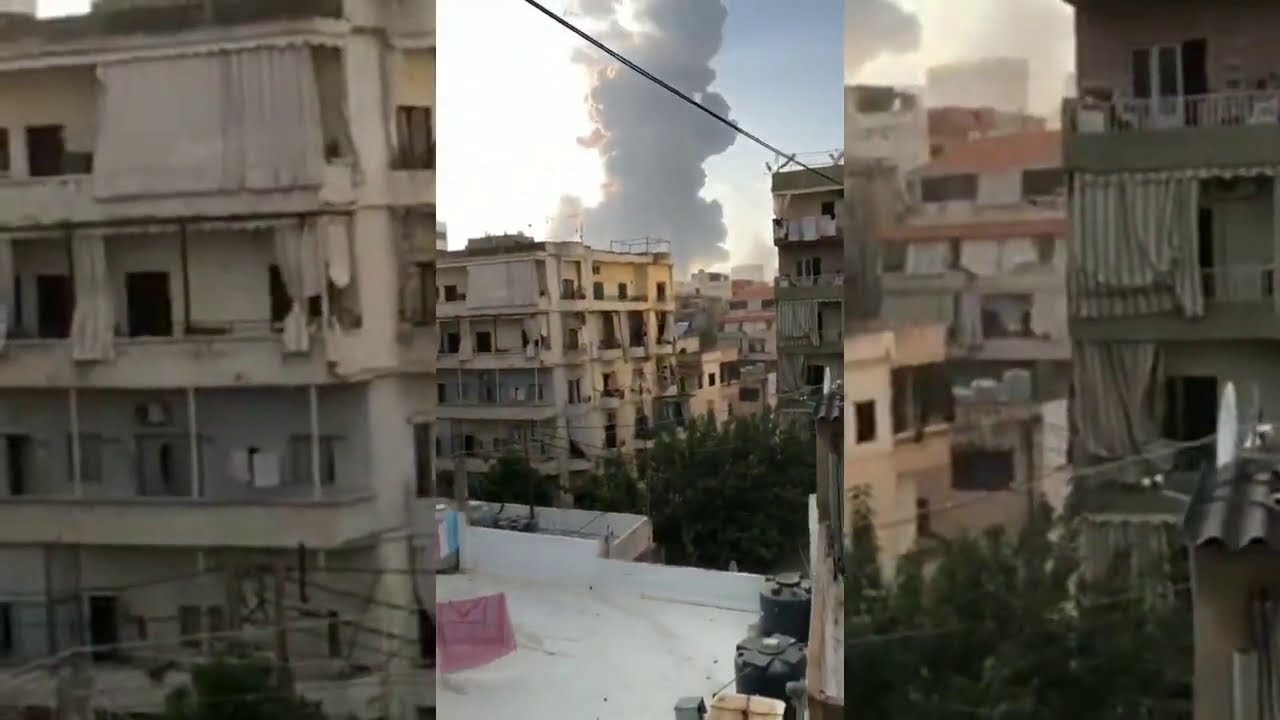 Blast in Lebanon |Full Video | Massive blow in Lebanon| Huge explosion ...