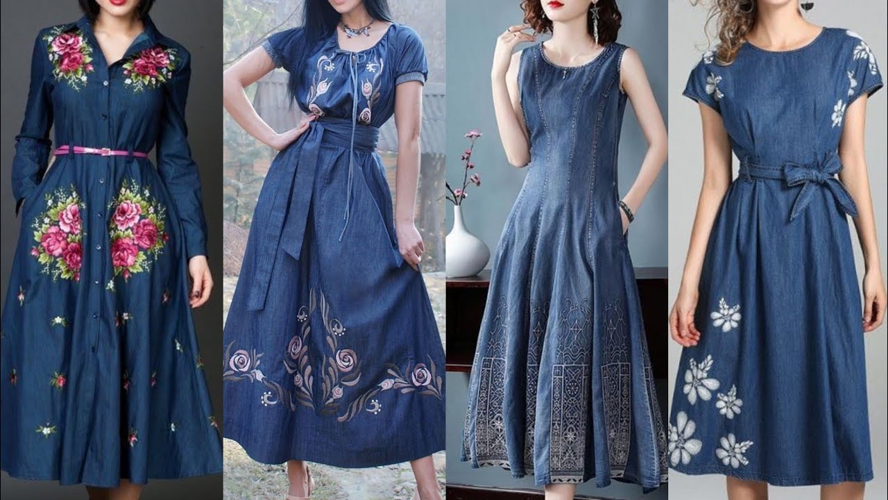 new arrival American style fashionable women denim embroidered skater ...