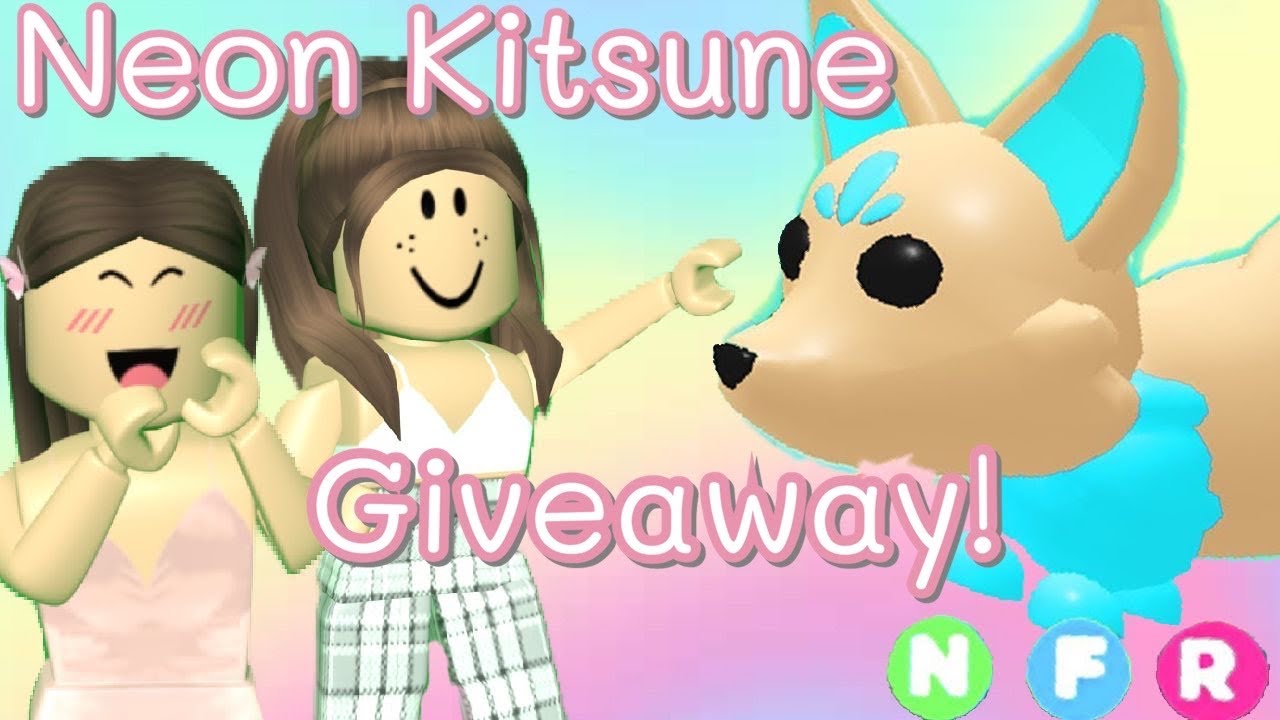 Adopt Me Legendary Pet Giveaway | NEON FLY RIDE KITSUNE!!! - YouTube