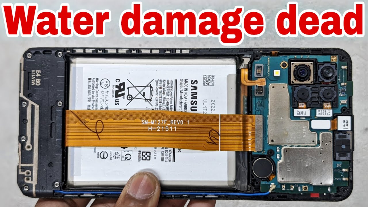 Samsung M12 F12 A12 water damage dead solution - YouTube