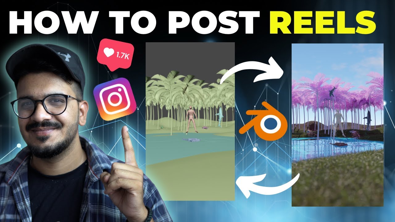 SECRET to Post Blender 3D RENDERS on Instagram | Instagram Reels ...