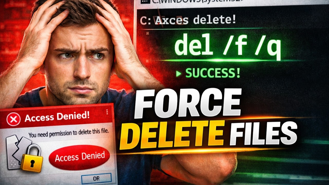 How to Delete Files That Cannot Be Deleted in Windows - YouTube
