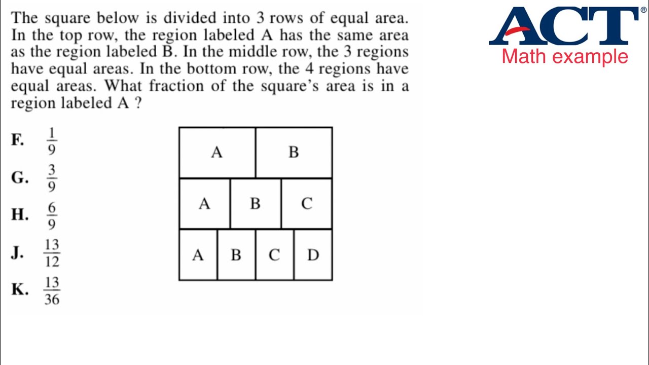 Ratio example (ACT exam) - YouTube