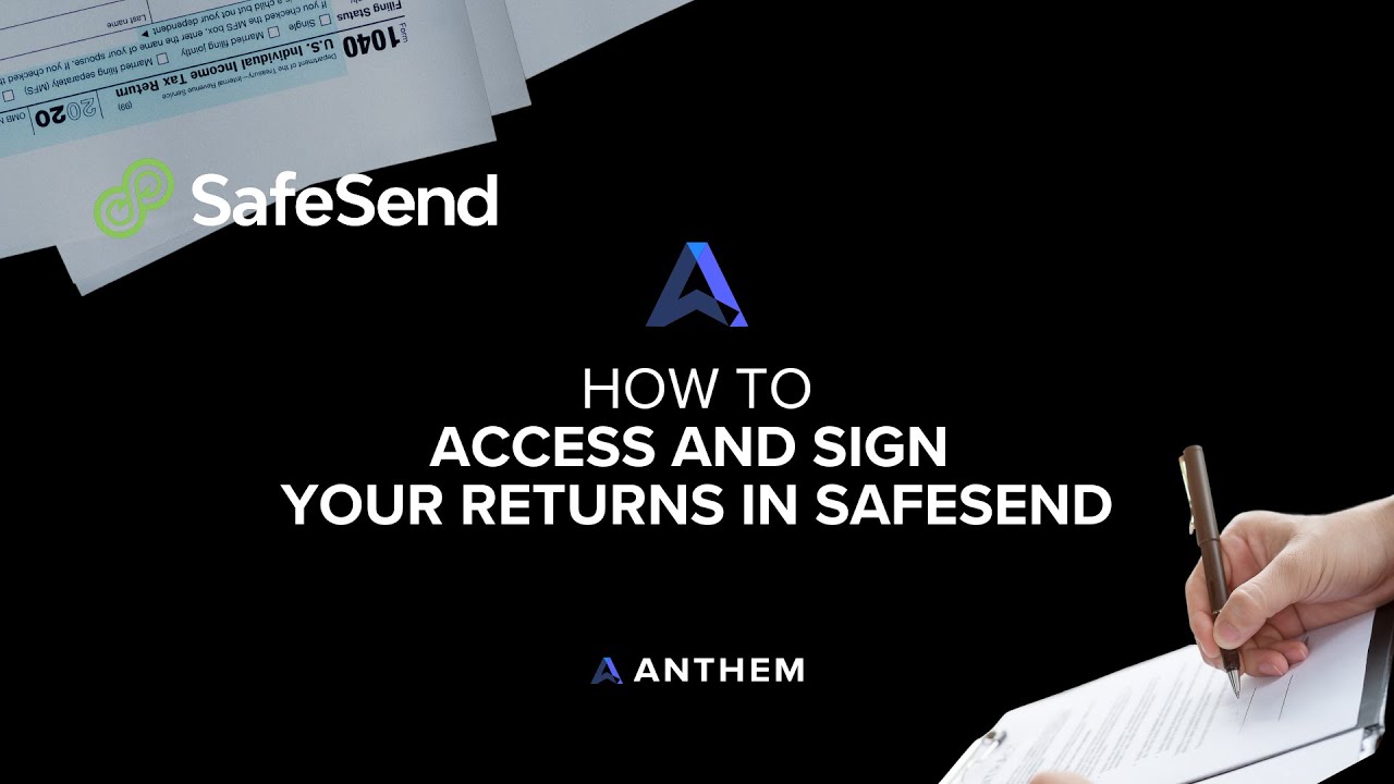 How Do I Access and Sign my Tax Returns in SafeSend? - YouTube