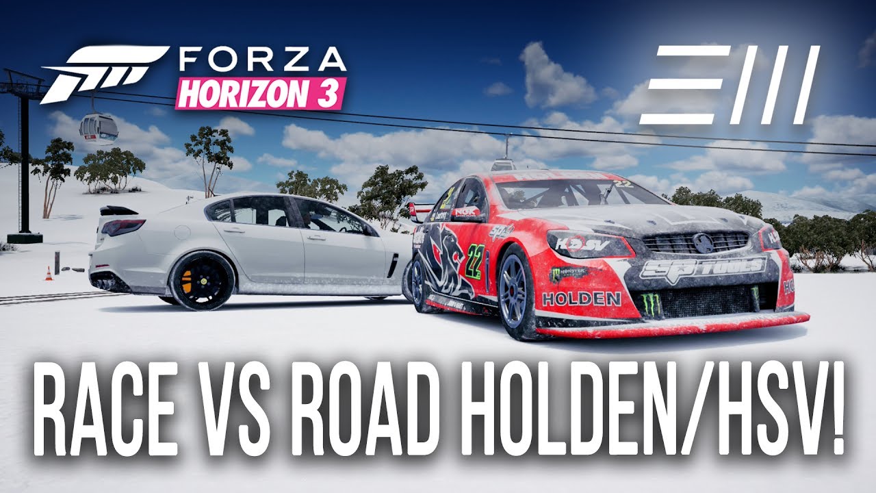 Forza Horizon 3 - Holden V8 Supercar/ HSV GTS Race vs Road Car ...