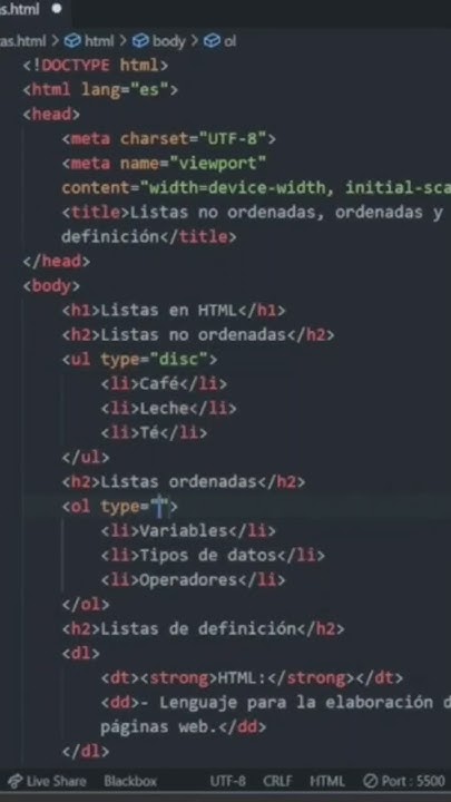 Cambiar Las Viñetas De Las Listas No Ordenadas Y Ordenadas Coding Desarrolloweb Html Css