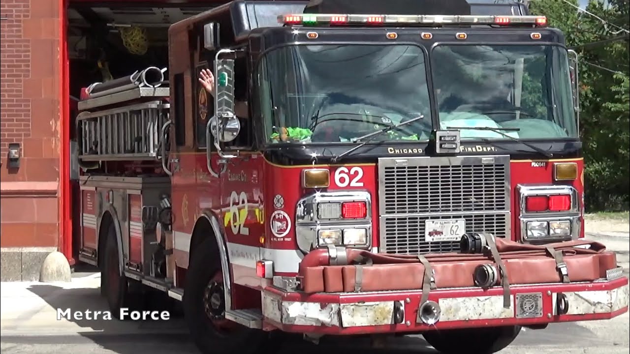 Chicago Fire Dept Engine 62 Responding - YouTube