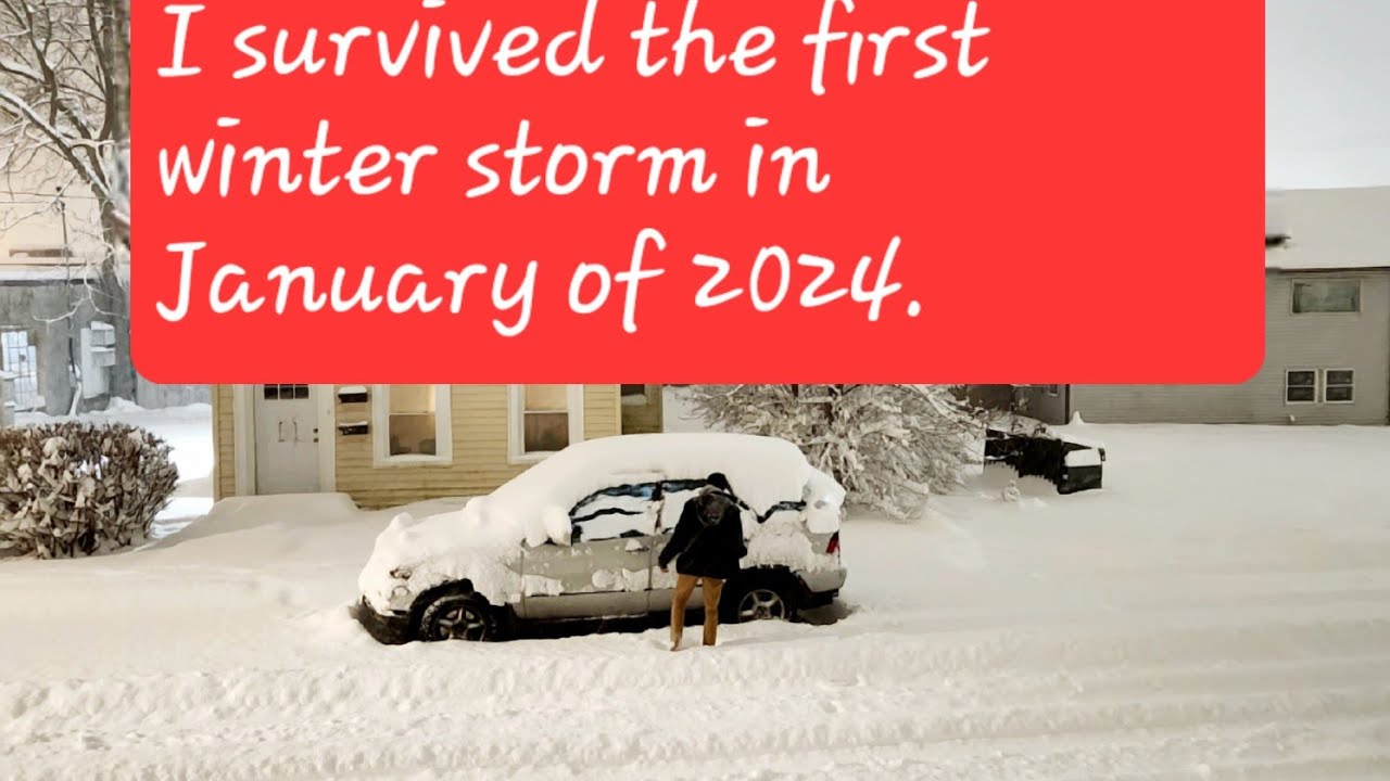 I survived the first winter storm of January 2024. - YouTube