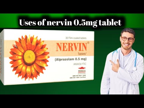Nervin Tablet uses in English / Nervin 0.5mg (Alprazolam) - YouTube
