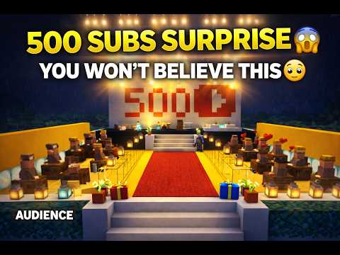500 SUBS SURPRISE 😱 | Minecraft Celebration + QNA + Shoutouts!