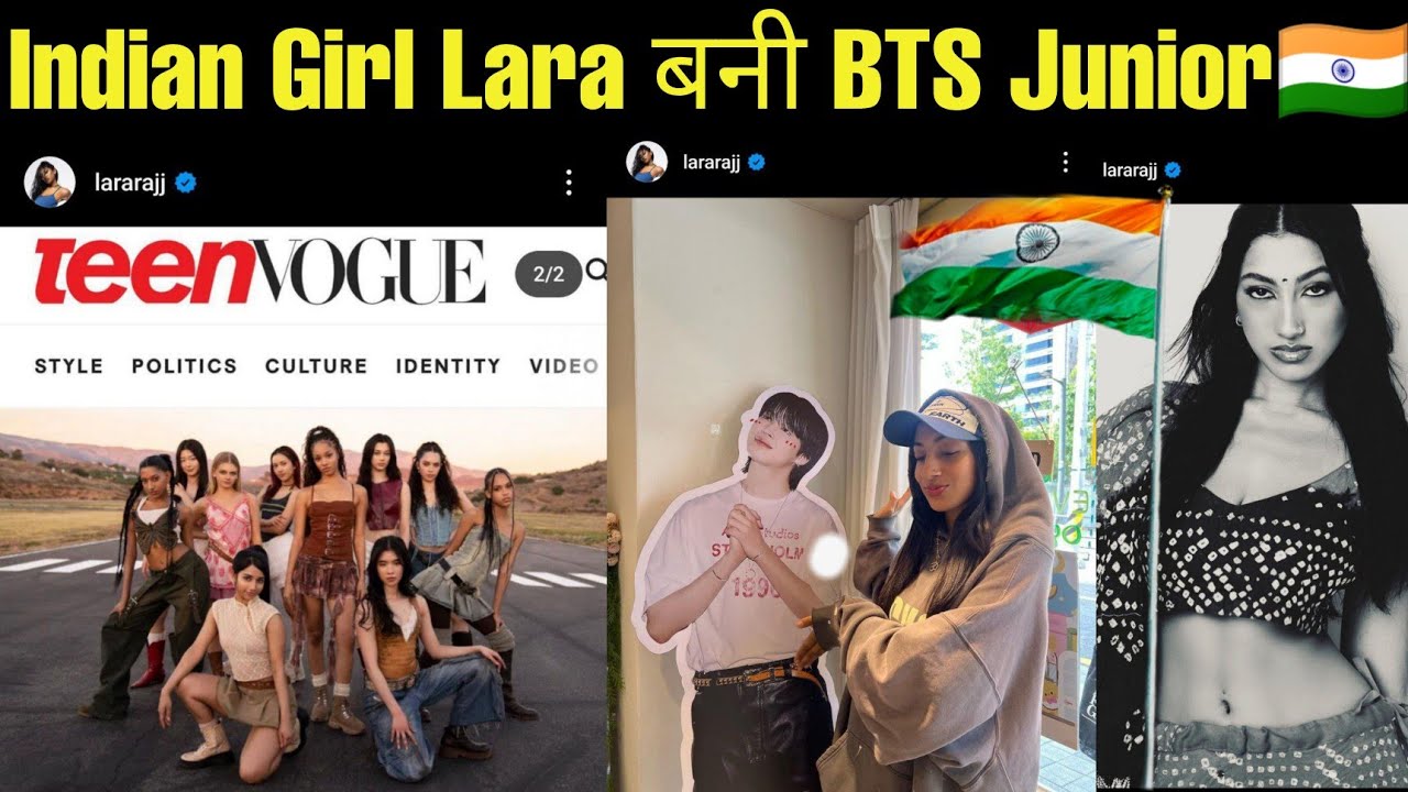 1st Indian Girl बनी BTS Junior 🇮🇳 Lara Raj Debut in BTS Hybe 💜 Indian ...