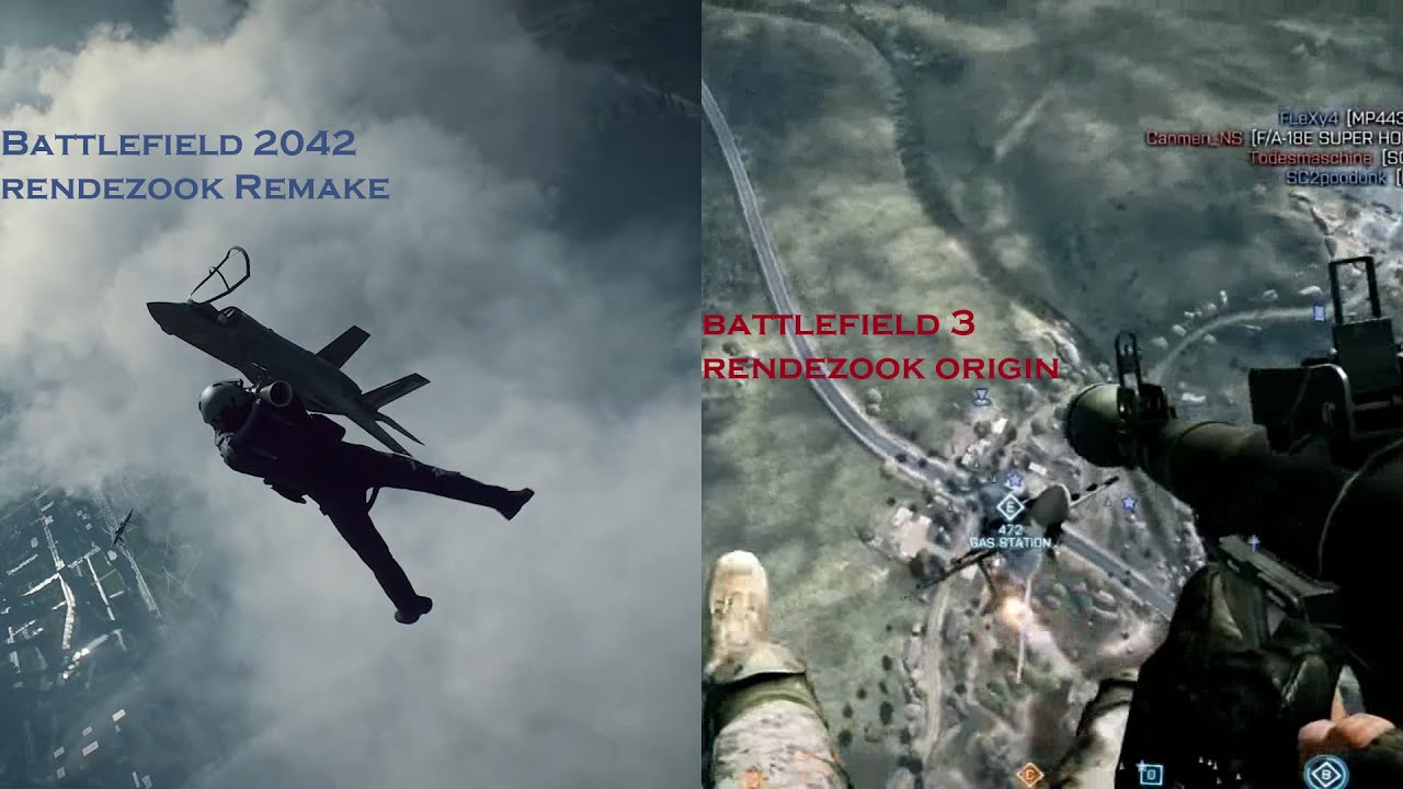 Battlefield 2042 Rendezook vs Battlefield 3 origin Rendezook (jet scene ...