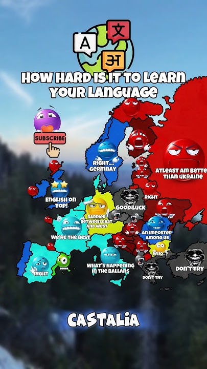 How hard is it to learn your language#shorts #mapping #geo #geotube # ...