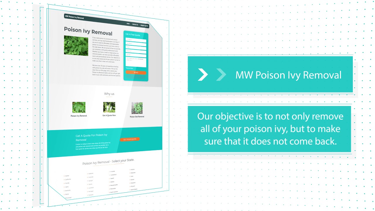 Professional Poison Ivy Removal Services - MW Poison Ivy Removal - YouTube