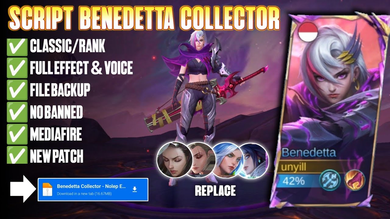 Script Skin Benedetta Collector Death Oath Full Effect | Update New ...