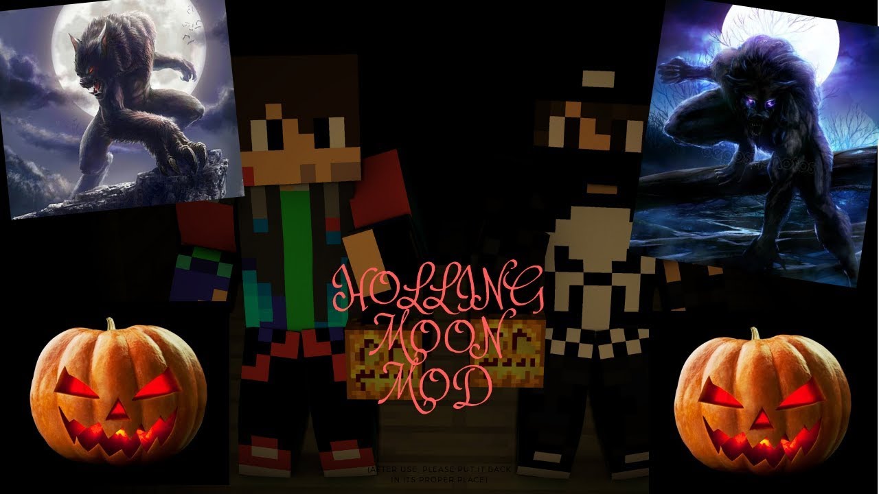 Virei um Lobisomem !!! (Howling Moon Mod) - Minecraft Mod - YouTube