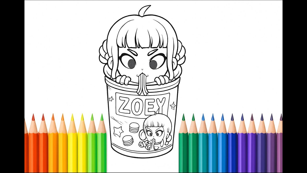 KPop Demon Hunters New Coloring Pages How to Color Zoey #zoye # ...