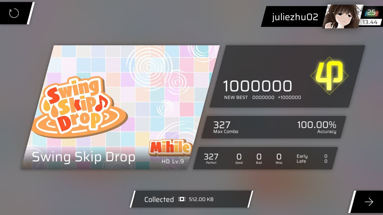 [Phigros] ミハイル - Swing Skip Drop (HD Lv.9) | ALL PERFECT - YouTube