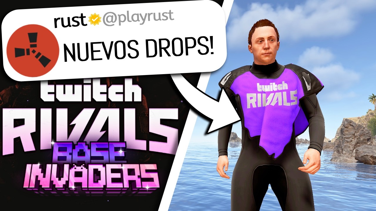 ‼️SKINS GRATIS‼️ TWITCH DROPS ~ TWITCH RIVALS base invaders 🆓 ~ RUST EN ...