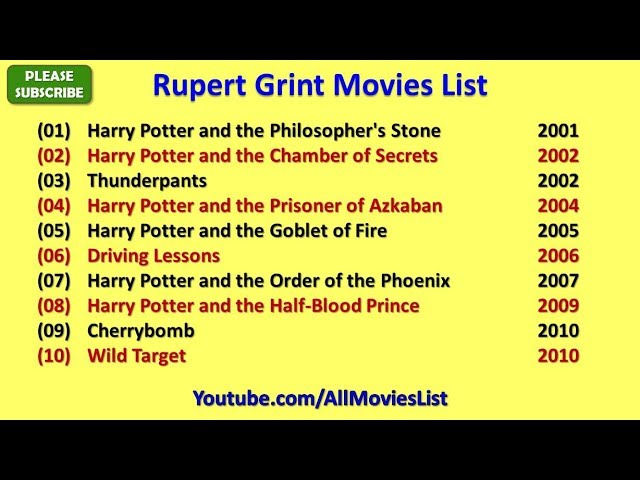 Rupert Grint Movies
