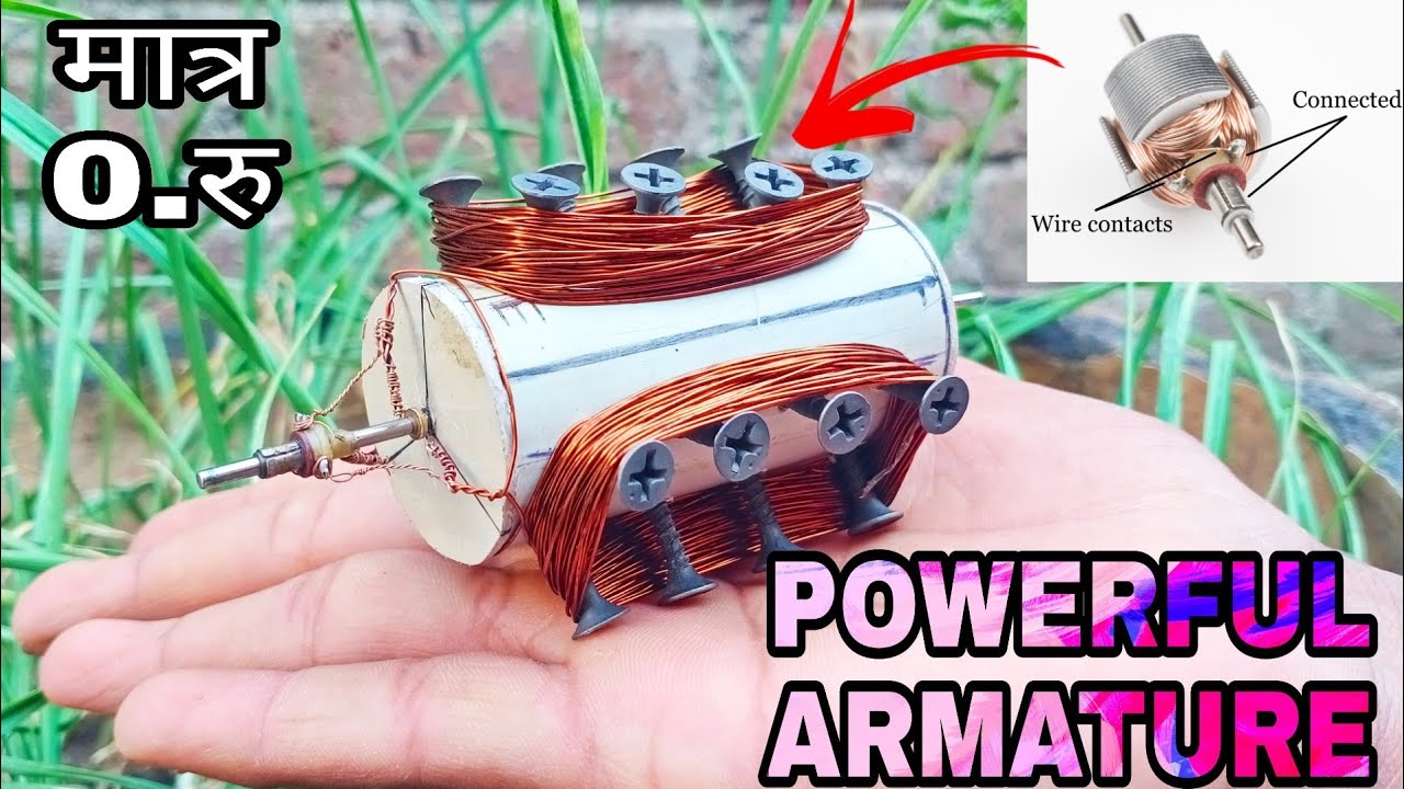 How to make Motor Armature at home || Powerful armature || We convert ...