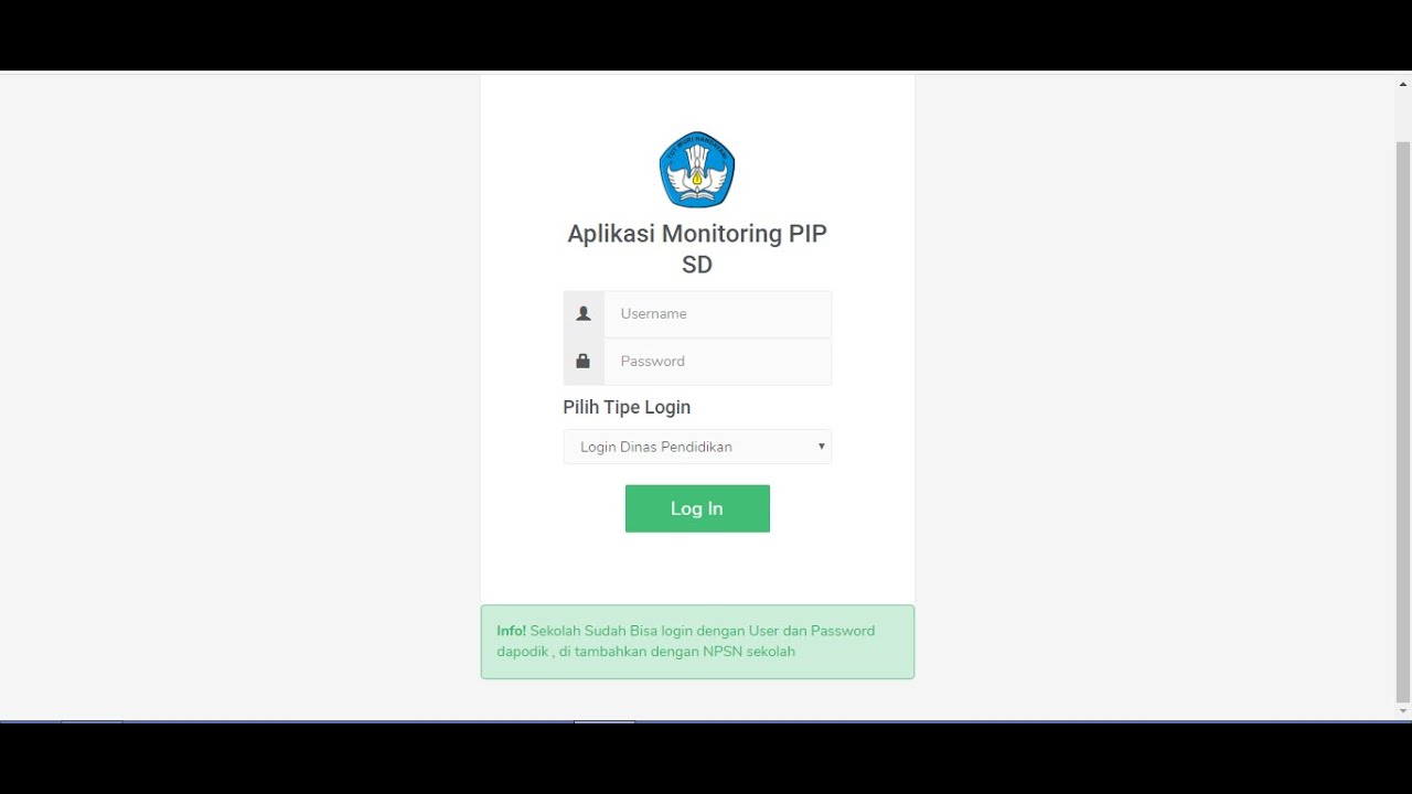 Login PIP dan unduh daftar siswa di PIP jenjang SD - YouTube