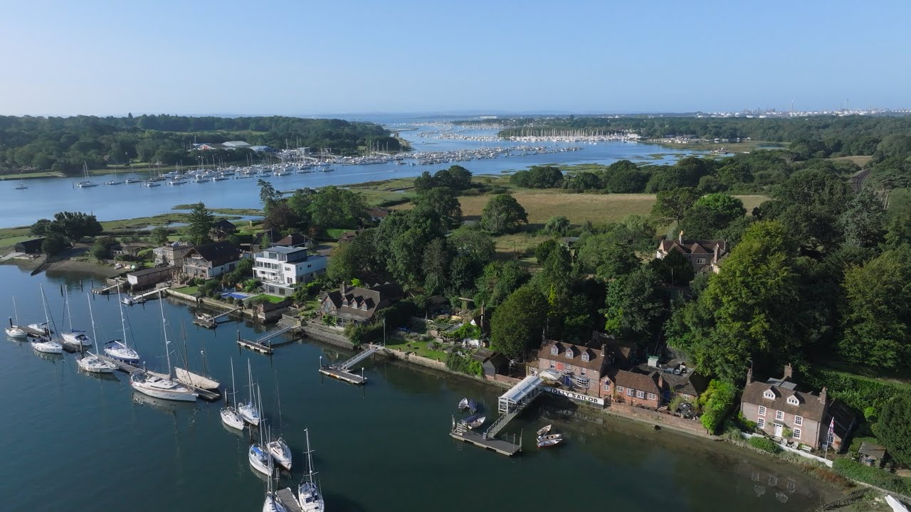 Aerial Views of the River Hamble | Drone Photography ...