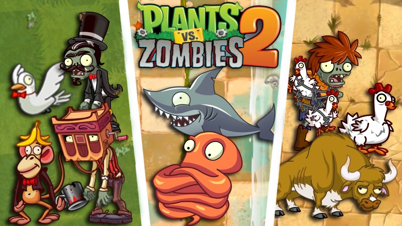 Every Animal in Plants Vs Zombies 2 - PvZ Animals - YouTube