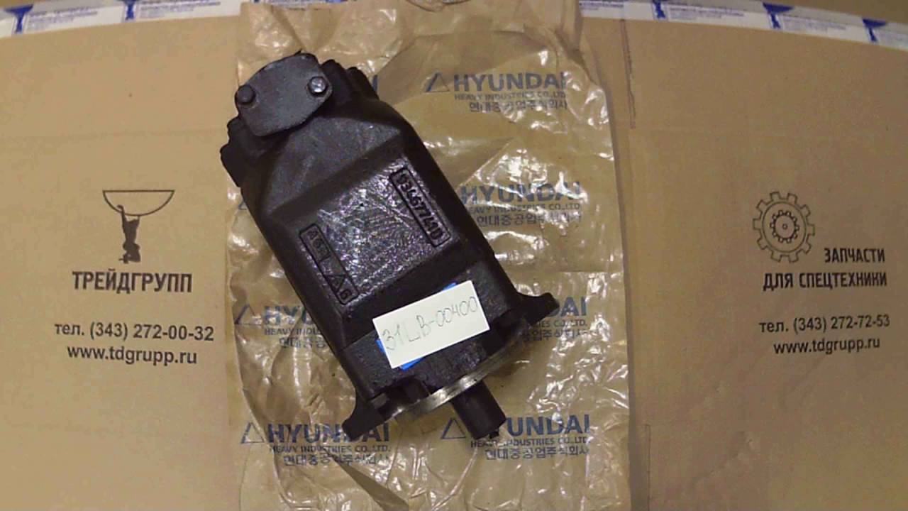 31LB-00400 главный насос фронтального погрузчика HL770-A - YouTube