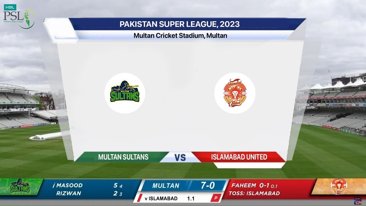 🔴 PSL Live: Islamabad United Vs Multan Sultans | ISL vs MUL Live | PSL ...