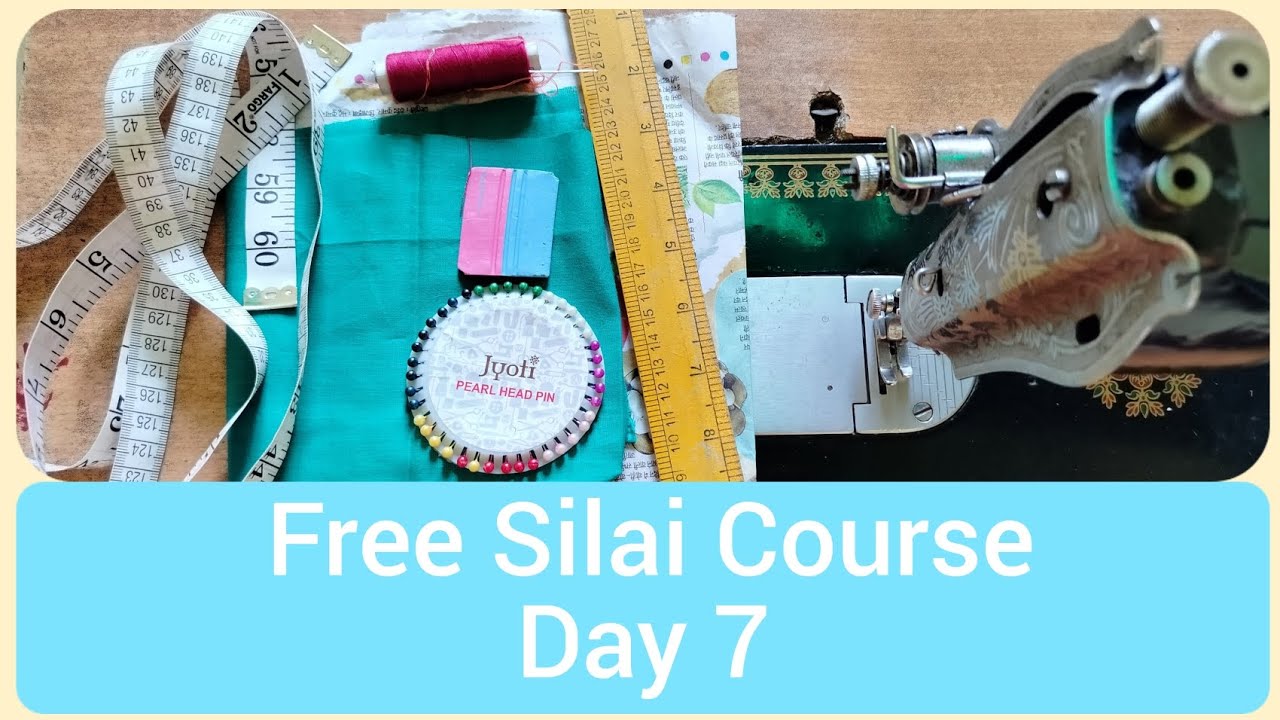 Silai course day 7 || Tirchi patti cutting || ureb patti || silai for ...