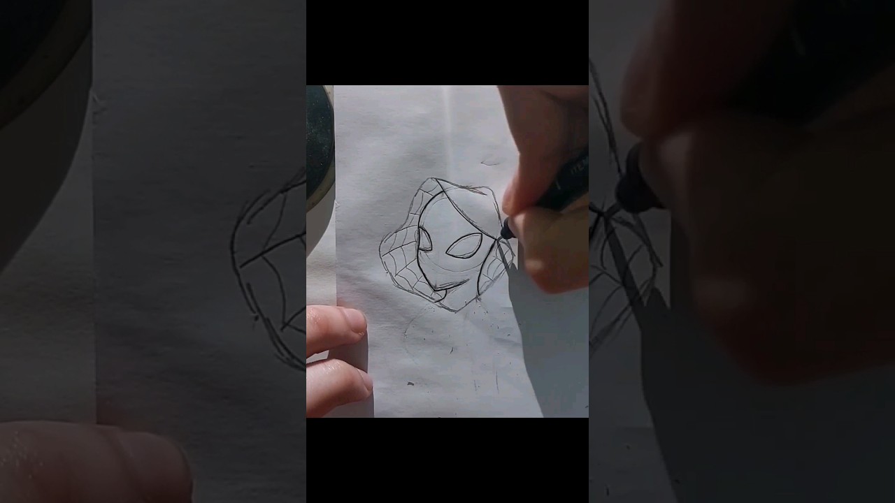 how to draw gwen stacy easy - YouTube