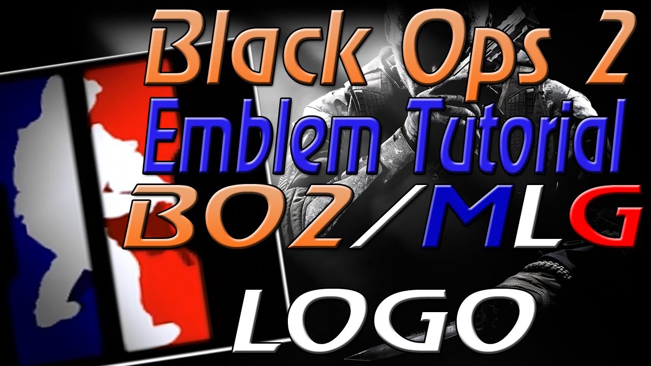 Black Ops 2 Emblem: BO2/MLG Logo Tutorial - YouTube