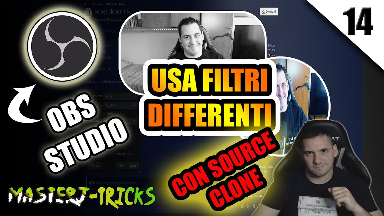 Impara a utilizzare la stessa webcam su più scene | OBS SOURCE CLONE ...