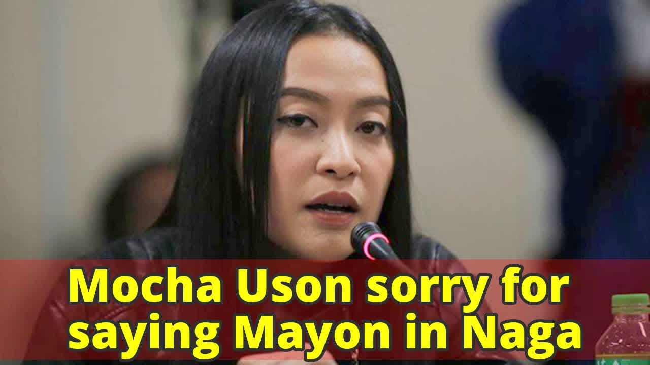 Mocha Uson sorry for saying Mayon in Naga - YouTube