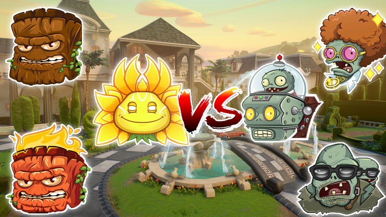 Big Stump, Sunflower Queen and Giga Torchwood vs Mech Garg, Giga Garg ...