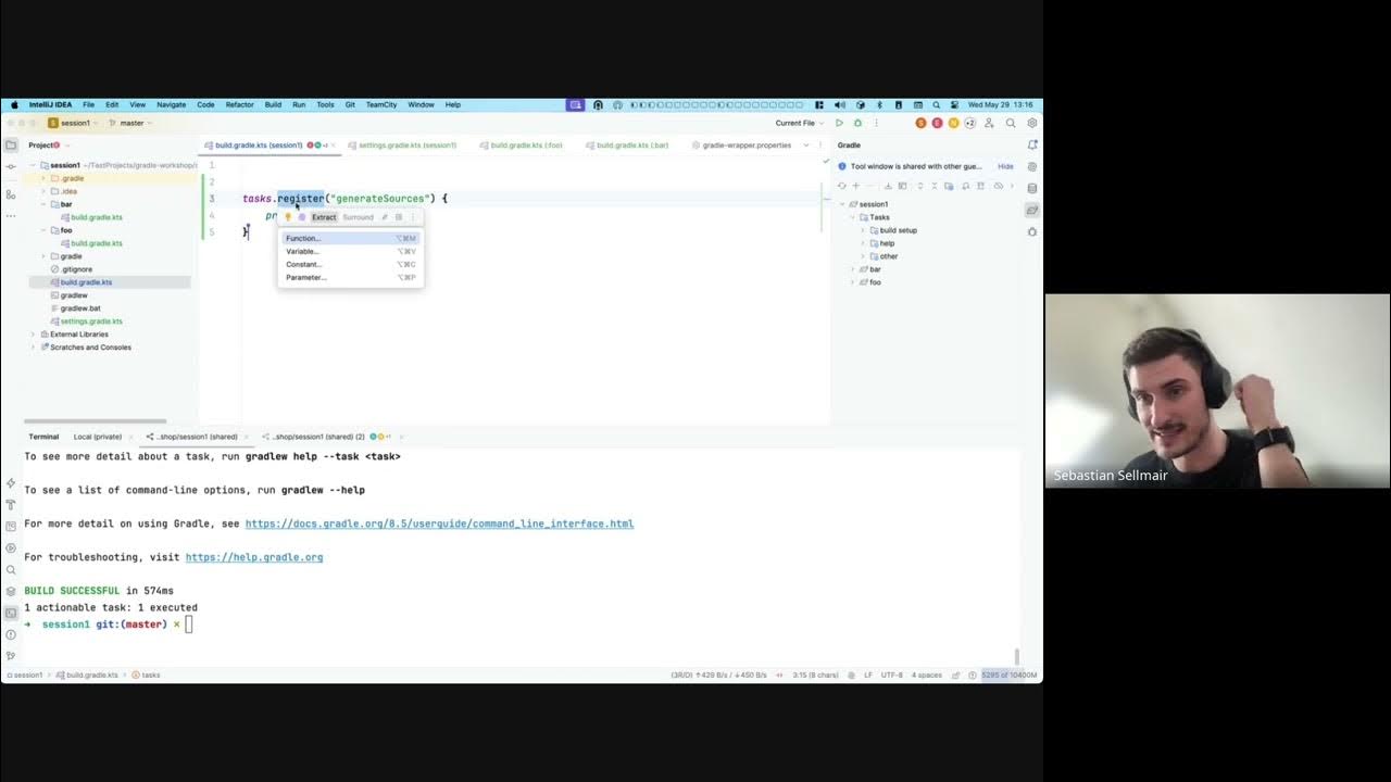 Gradle Intro: Basics: Tasks & Configurations - YouTube