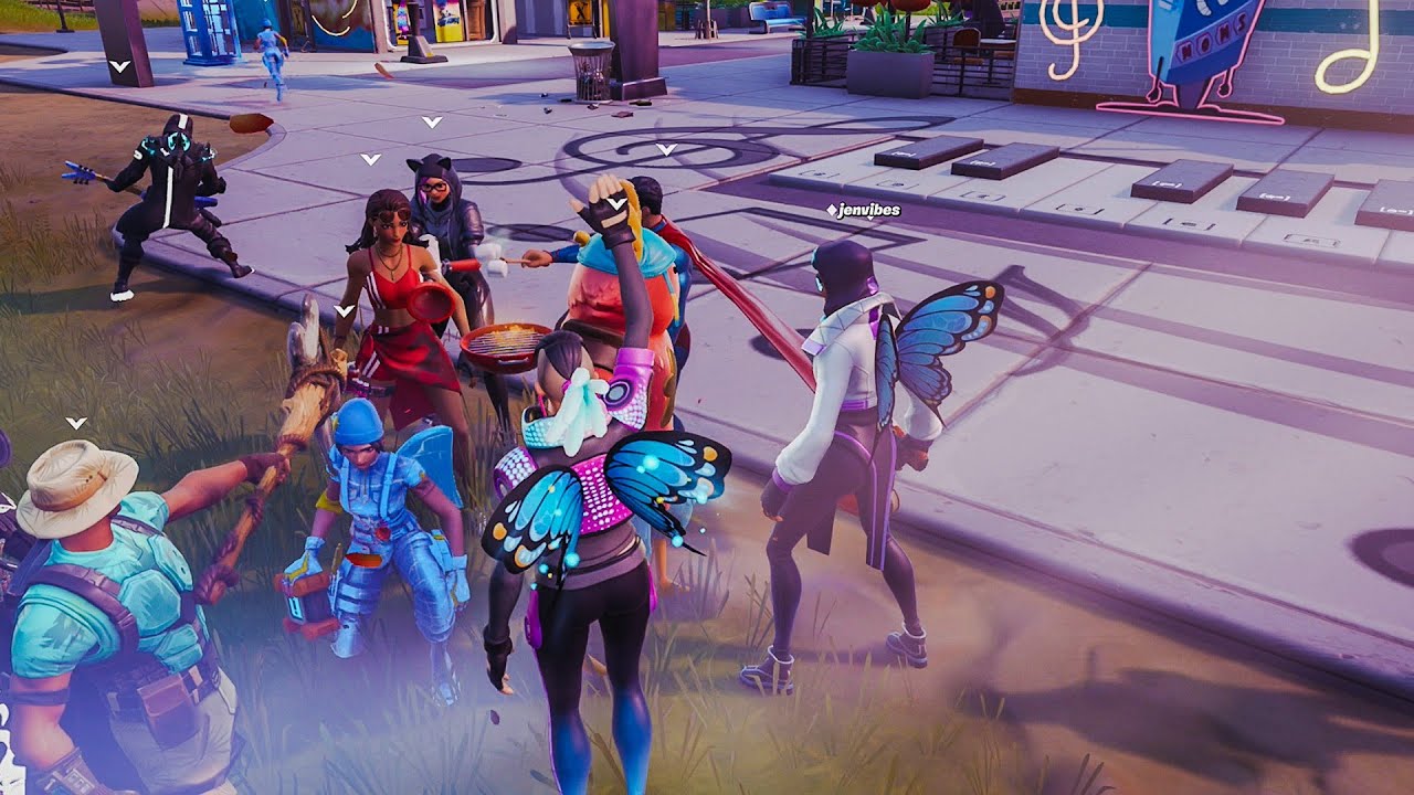 Party Royale with the Rare Freestyle Skin (Emote Battles) - YouTube