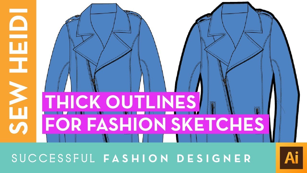 Thick Outlines In Illustrator Quick Trick For Fashion Sketches YouTube thick-outlines-in-illustrator-quick-trick-for-fashion-sketches-youtube