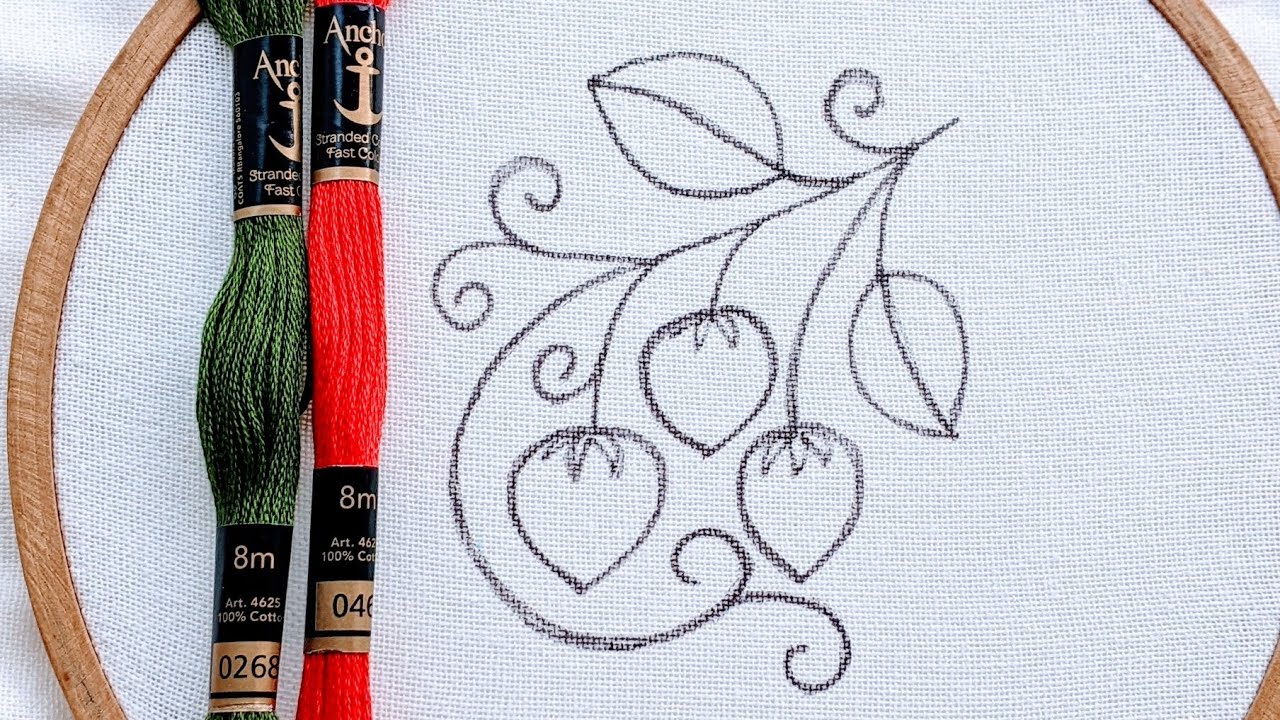 VERY VERY EASY AND BEAUTIFUL EMBROIDERY DESIGN FOR BEGINNERS - YouTube