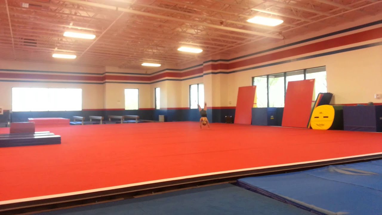 Brooke round-off, double back handspring - YouTube