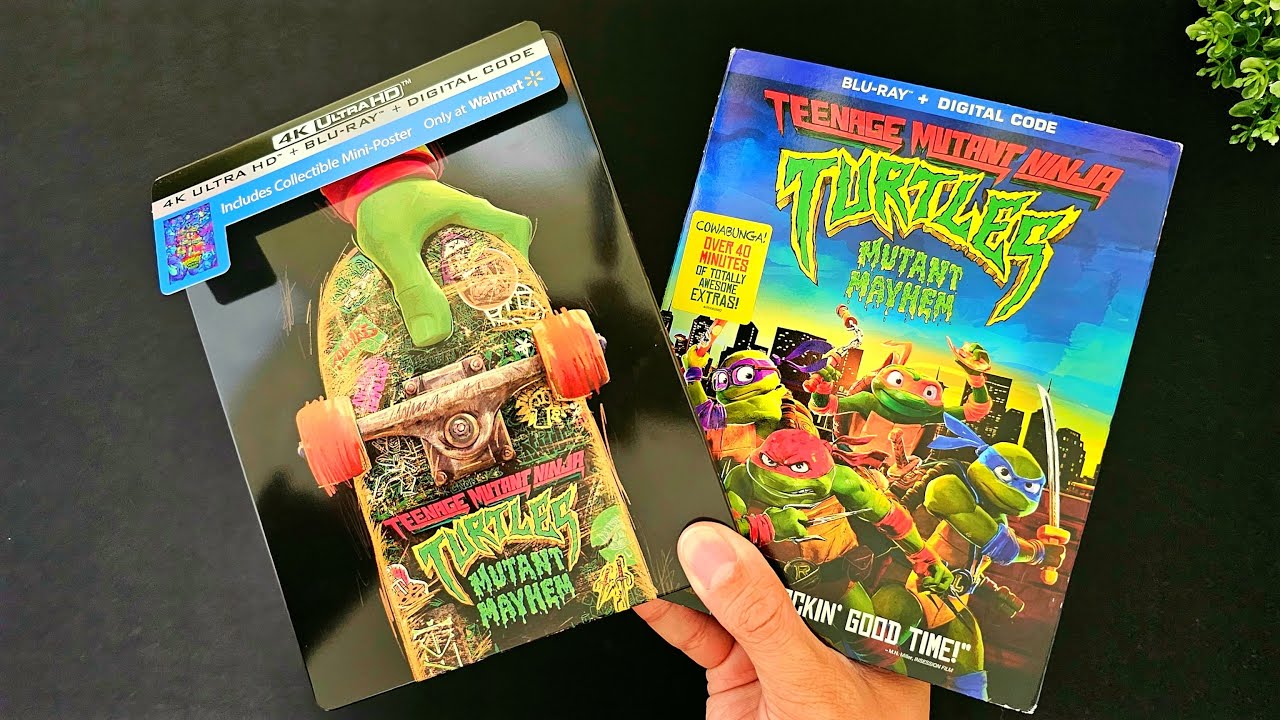 Teenage Mutant Ninja Turtles Mutant Mayhem Steelbook 4K UltraHD Blu-ray ...