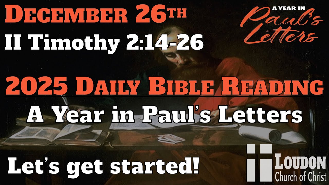 2025 Daily Bible Reading - December 26 - YouTube