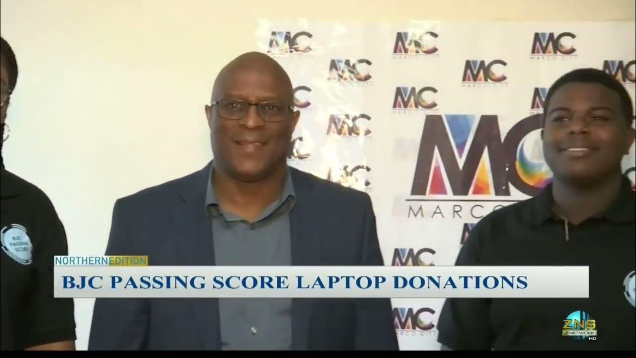 BJC Passing Score Laptop Donations - YouTube