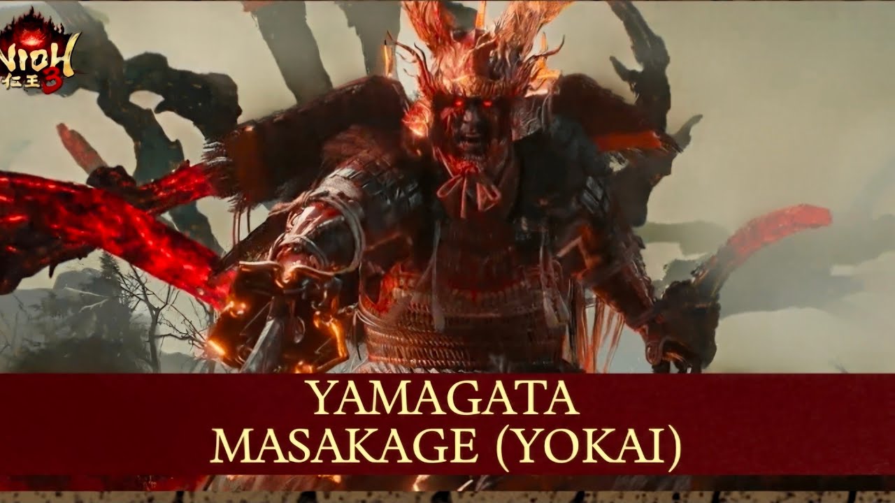 NIOH 3 YAMAGATA MASAKAGE YOKAI BOSS FIGHT ON PS5 PRO HDR - YouTube
